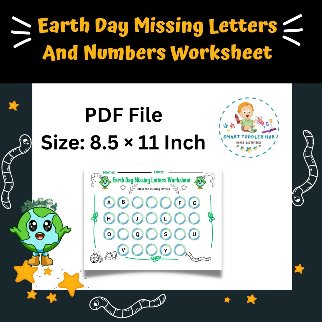 Missing Letters And Numbers Worksheet ( Perfect For Earth Day And ...