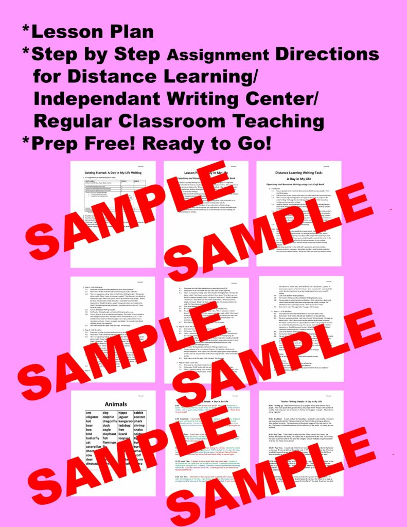 Opinion and Narrative Writing Craft: A Day in My Life | Made By Teachers