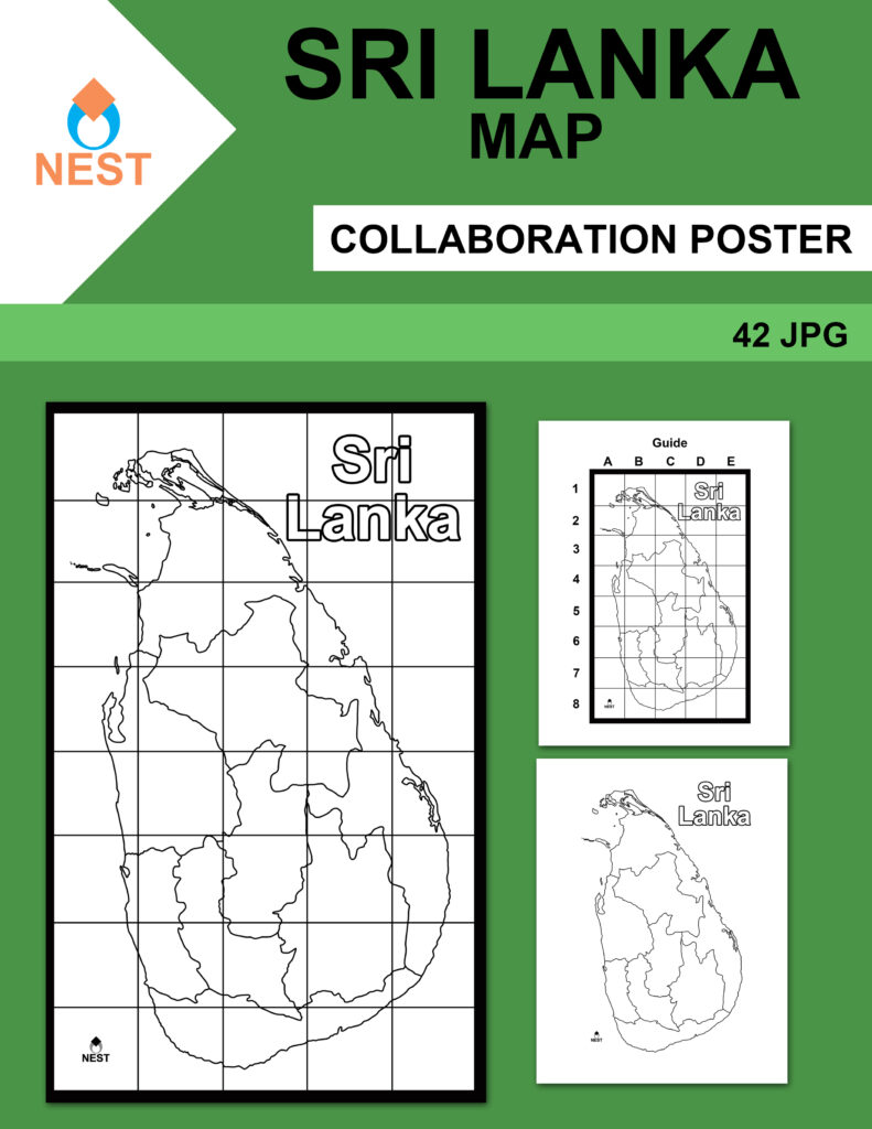 Sri Lanka Map Collaboration Poster | Made By Teachers