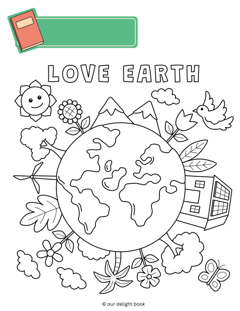 Coloring Earth day worksheets for toddlers | Made By Teachers