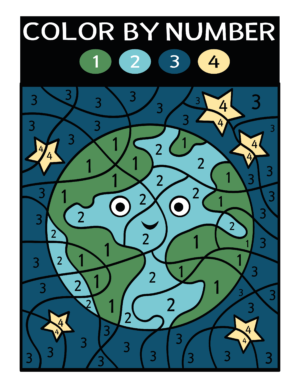 EARTH DAY COLOR BY NUMBER, Earth Day Activity Page | Made By Teachers