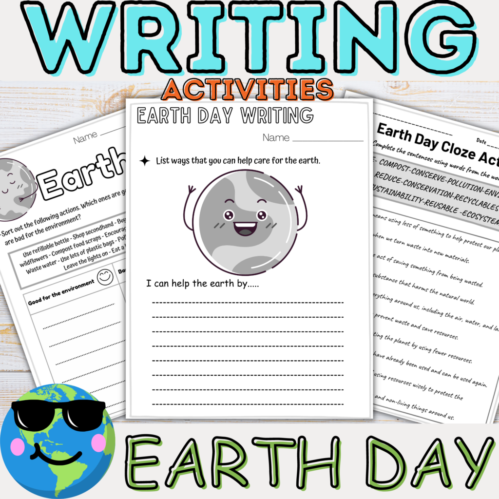 Earth Day Writing-Prompts-Spring Break Writing-Opinion Writing ...