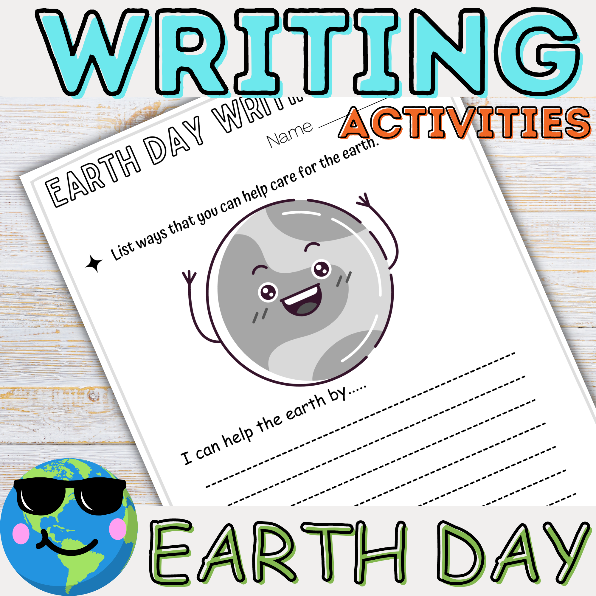 Earth Day Writing-Prompts-Spring Break Writing-Opinion Writing ...