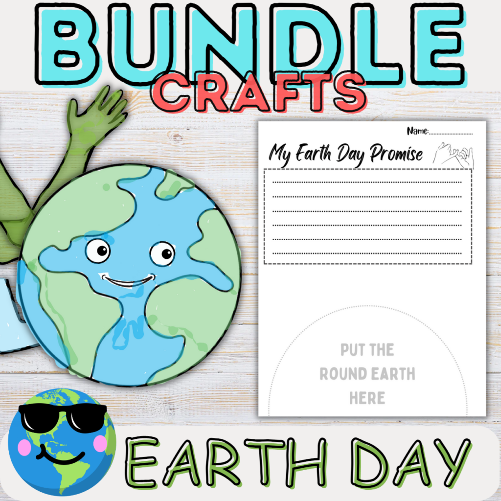 Earth Day Crafts Bundle-spring Math Craft Worksheets-Earth Day Craft ...