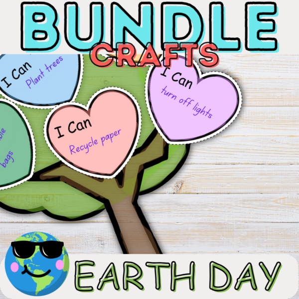 Earth Day Crafts Bundle-spring Math Craft Worksheets-Earth Day Craft ...