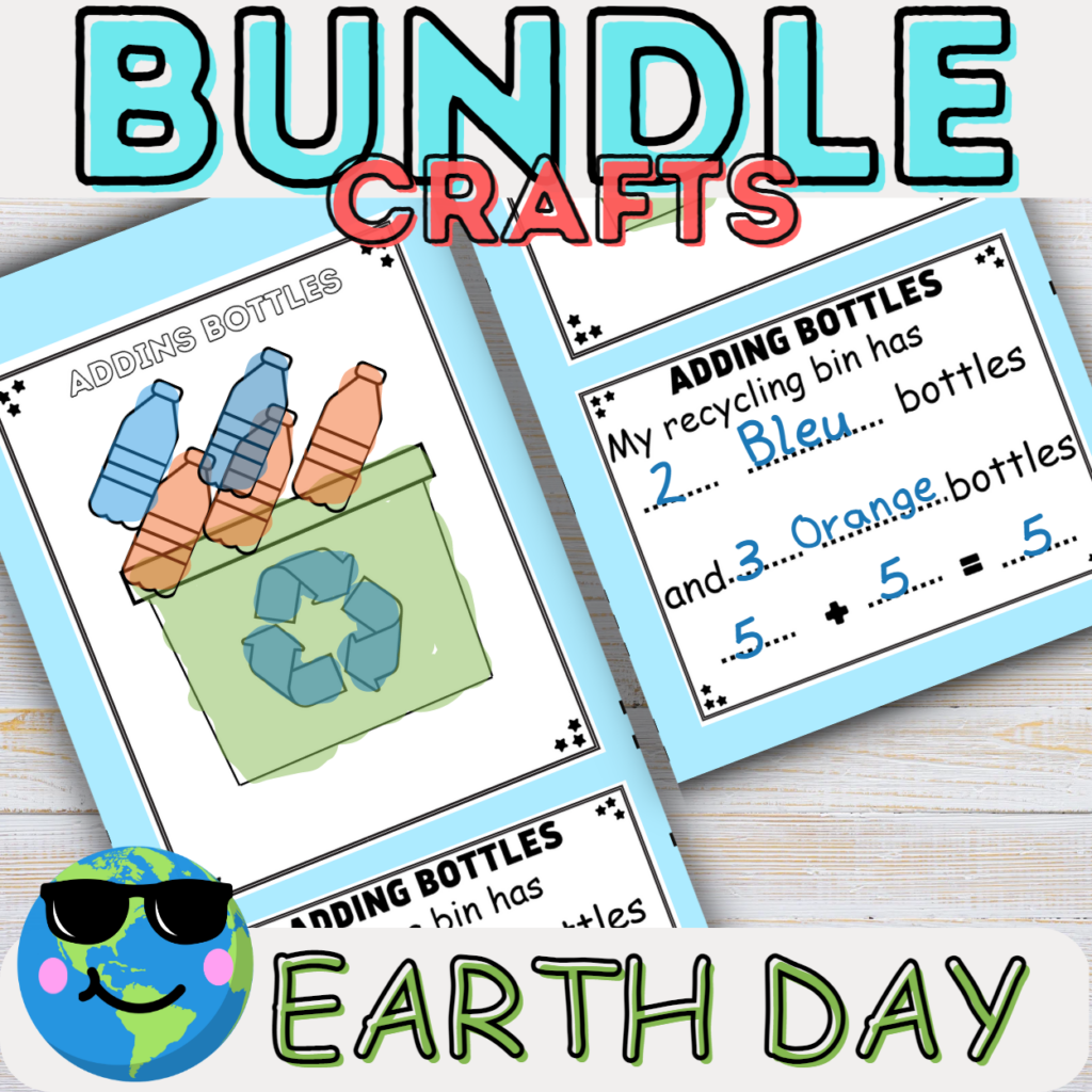 Earth Day Crafts Bundle-spring Math Craft Worksheets-Earth Day Craft ...