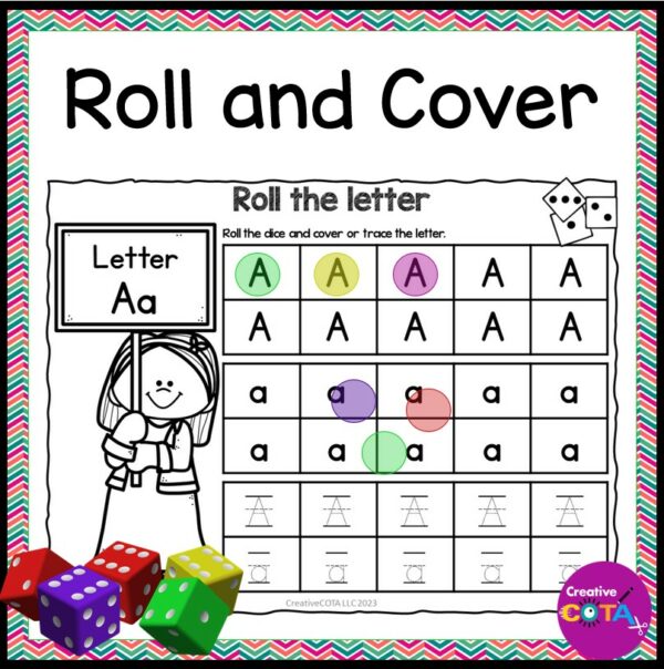 Roll and Cover ABC Letter Identification Practice | Made By Teachers