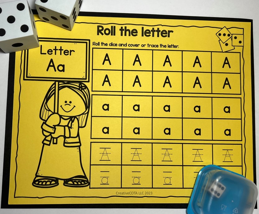 Roll and Cover ABC Letter Identification Practice | Made By Teachers