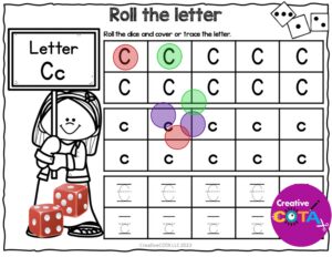 Roll and Cover ABC Letter Identification Practice | Made By Teachers