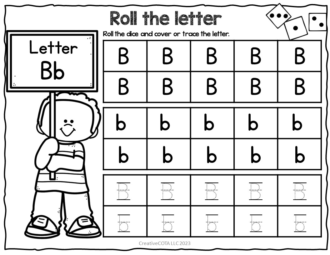 Roll and Cover ABC Letter Identification Practice | Made By Teachers