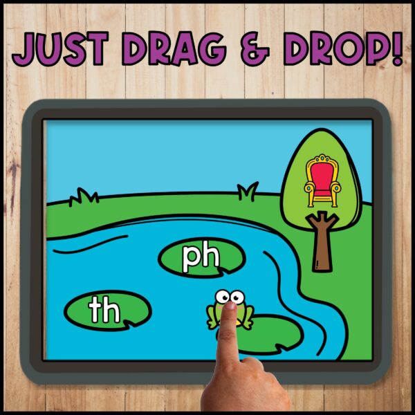 Spring Beginning Digraphs TH and PH | Digital Interactive Activities ...