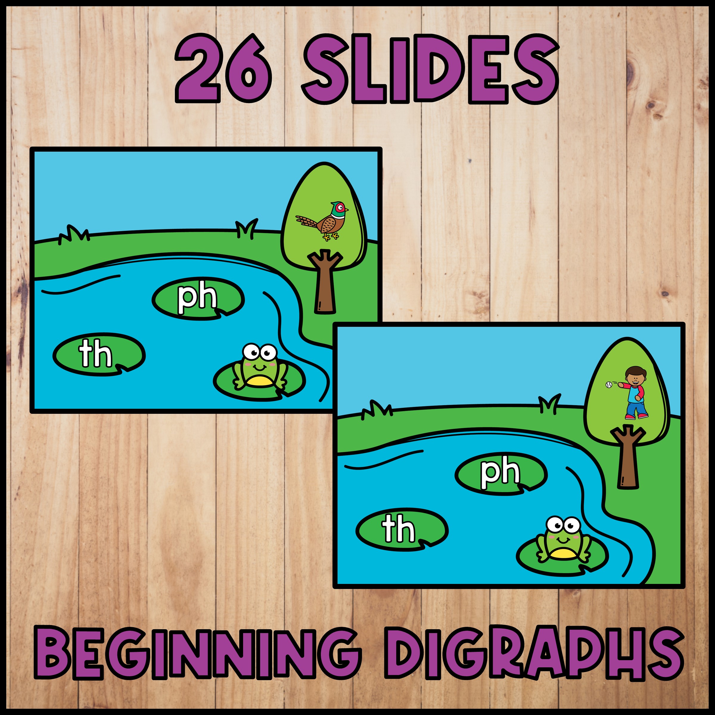Spring Beginning Digraphs TH and PH | Digital Interactive Activities ...