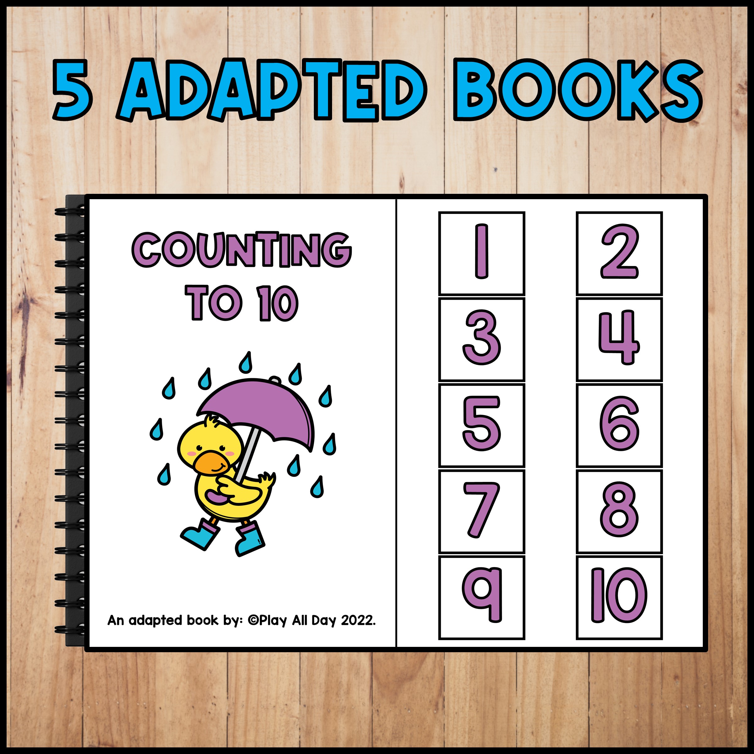 Spring Counting Adapted Books | Counting 1 to 10 Interactive Books ...