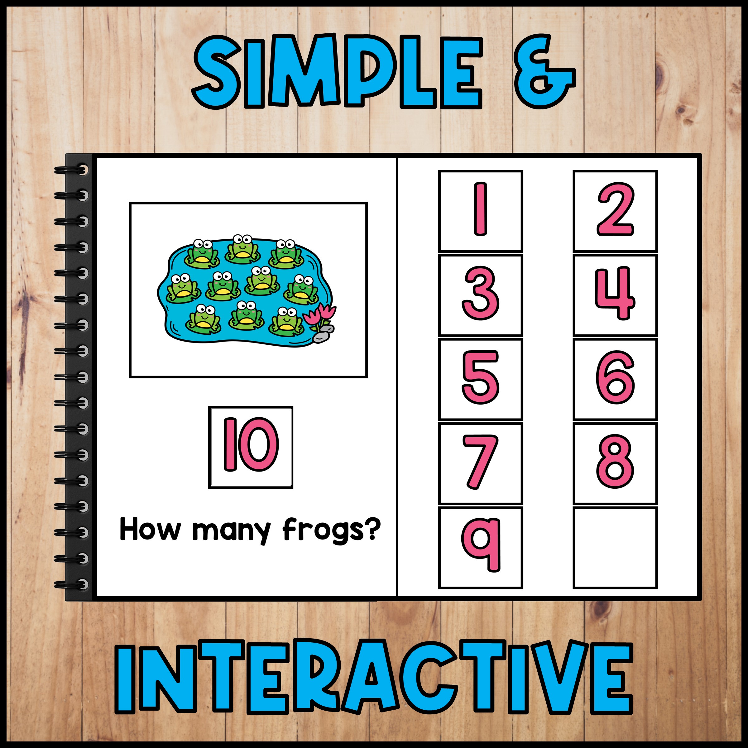 Spring Counting Adapted Books | Counting 1 to 10 Interactive Books ...