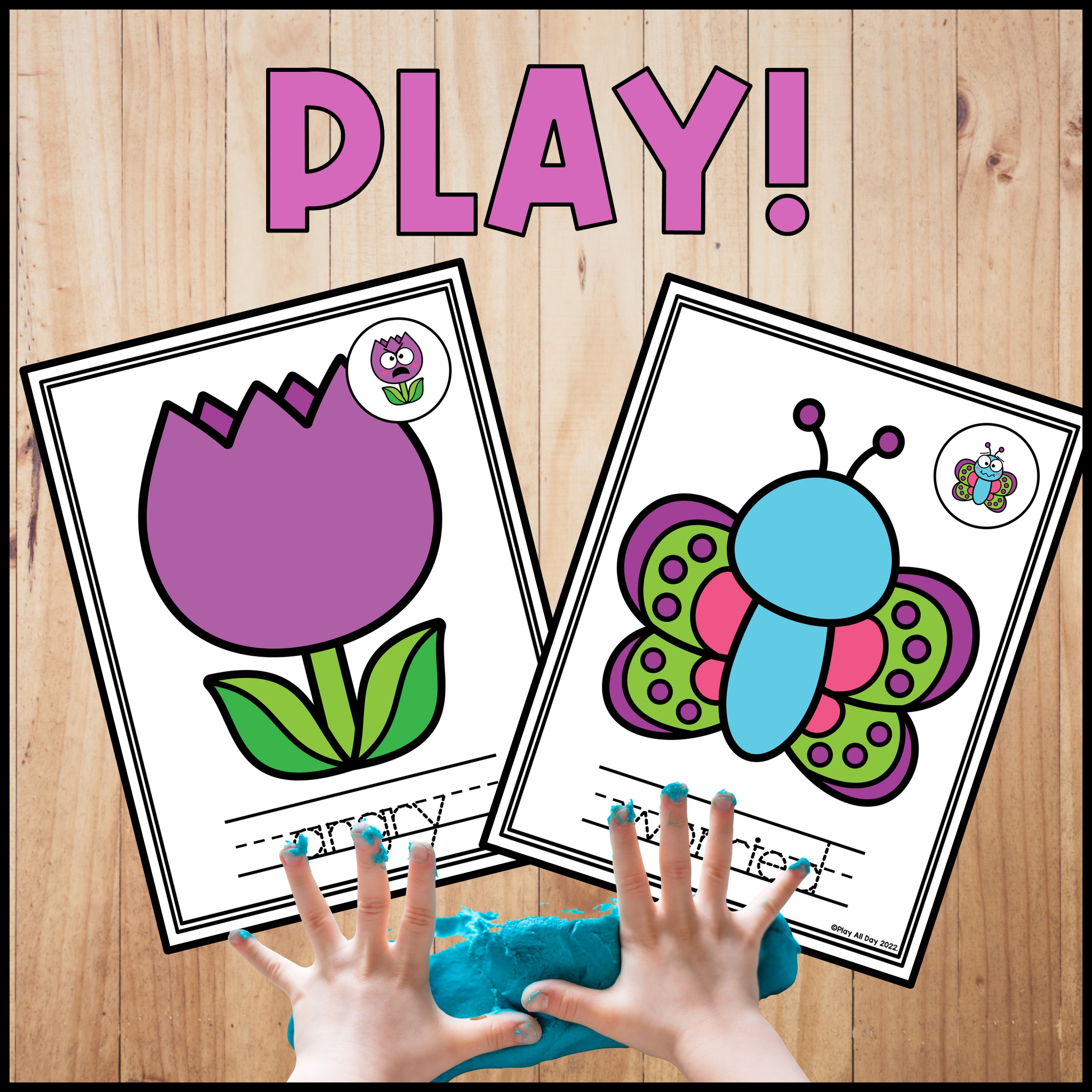 Spring Emotions Play Dough Mats | Social Emotional Learning Activities ...
