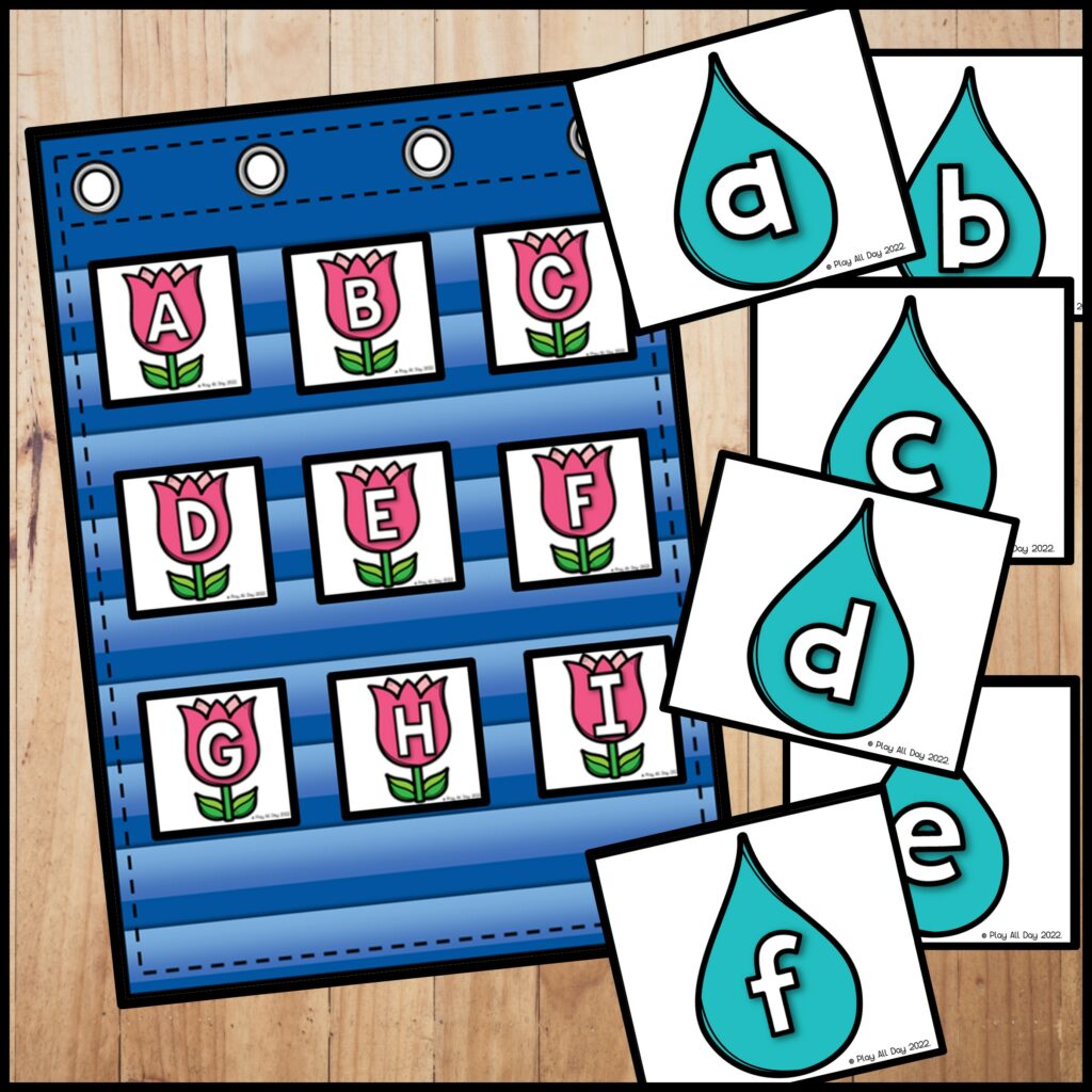 Spring Hide & Seek | Pocket Chart Game | Letter and Number Recognition ...