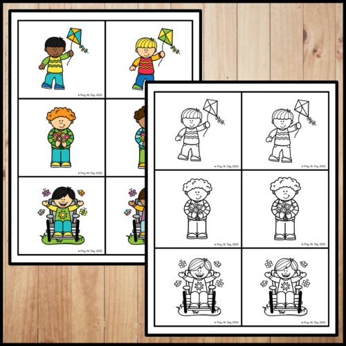 Spring Hide & Seek | Pocket Chart Game | Letter and Number Recognition ...