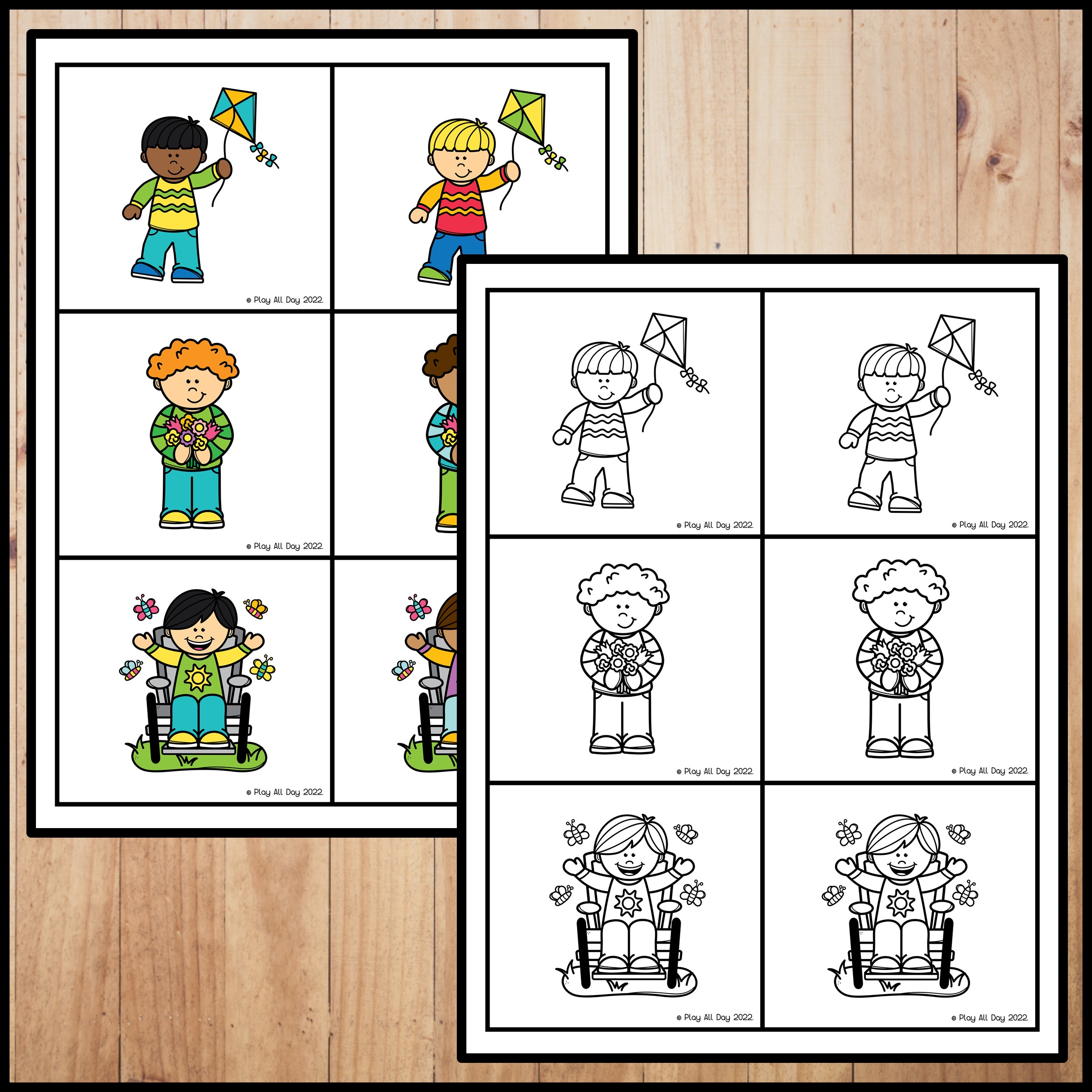 Spring Hide & Seek | Pocket Chart Game | Letter and Number Recognition ...