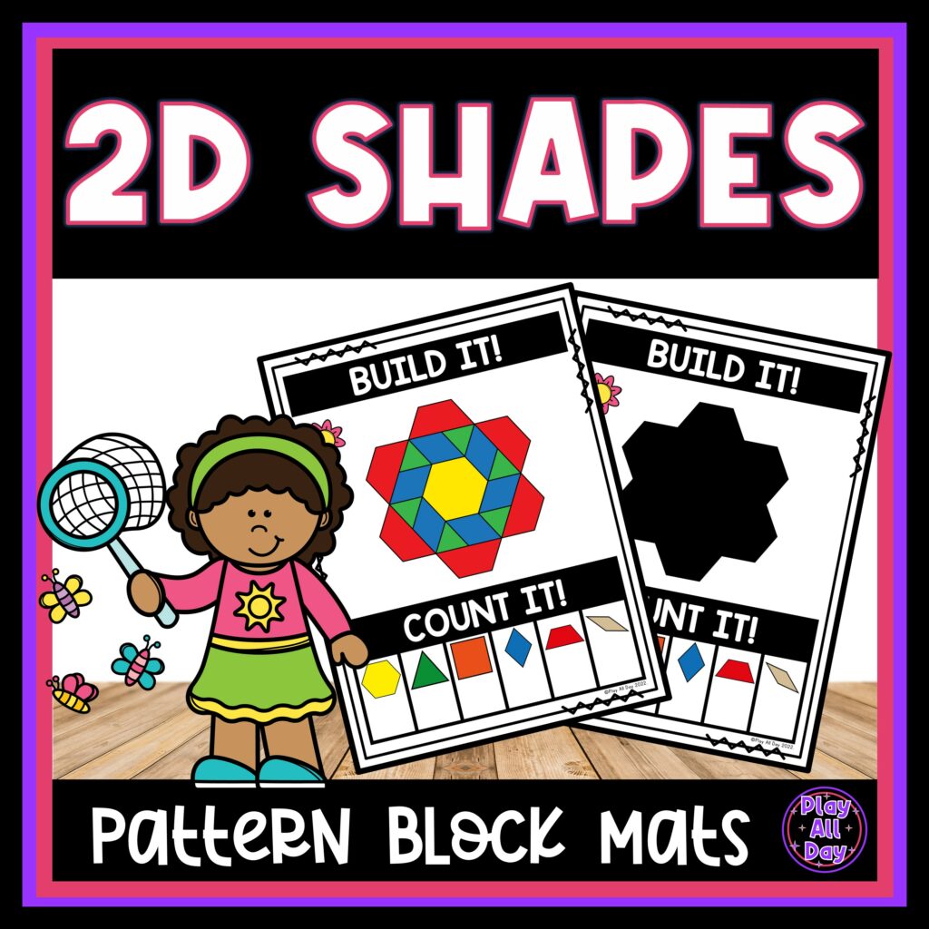 Spring Pattern Block Mats | 2D Shape Activity Mats | Made By Teachers