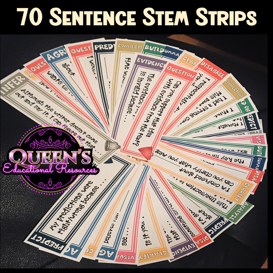 Accountable Talk Sentence Stem Strips - Made By Teachers
