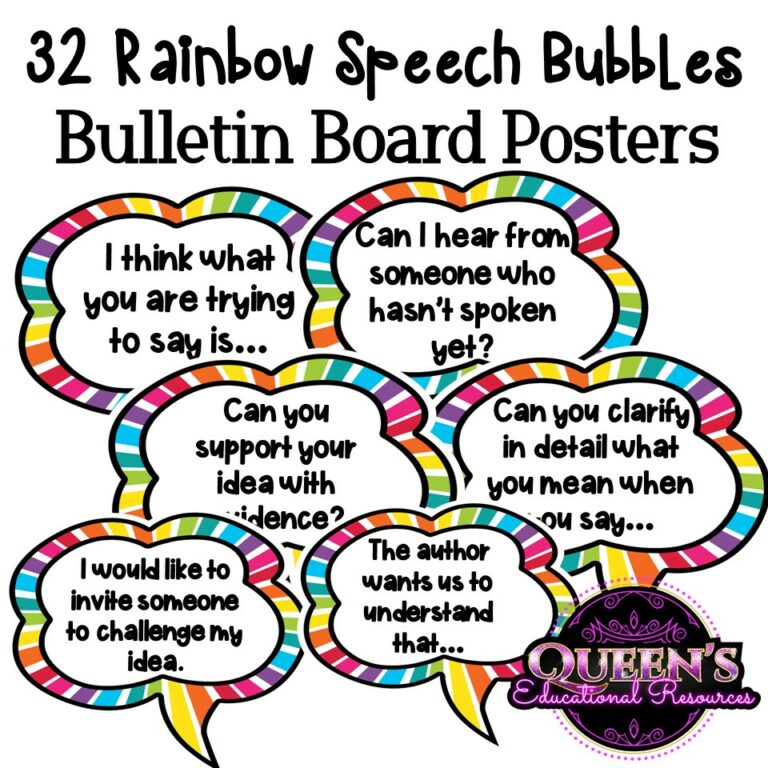 Accountable Talk Speech Bubble Posters | Made By Teachers
