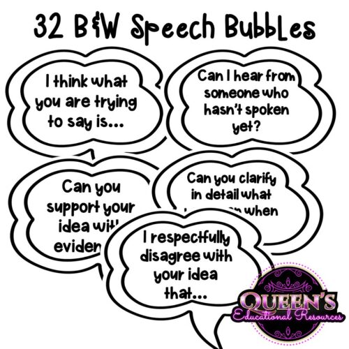 Accountable Talk Speech Bubble Posters | Made By Teachers