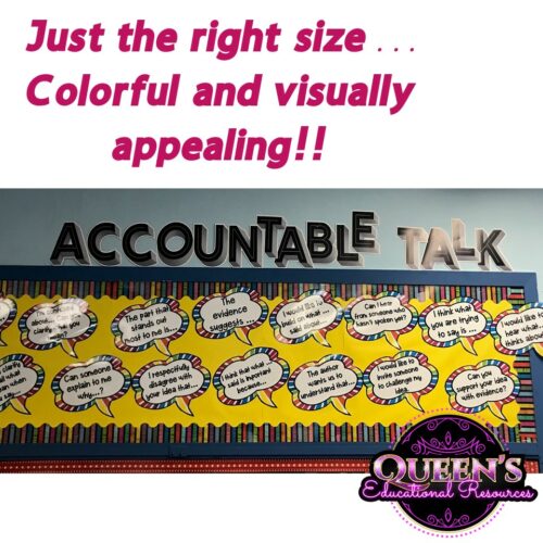 Accountable Talk Speech Bubble Posters | Made By Teachers