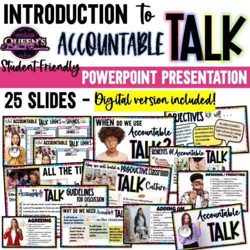 Accountable Talk Bundle, Conversation and Discussion Skills Bundle ...