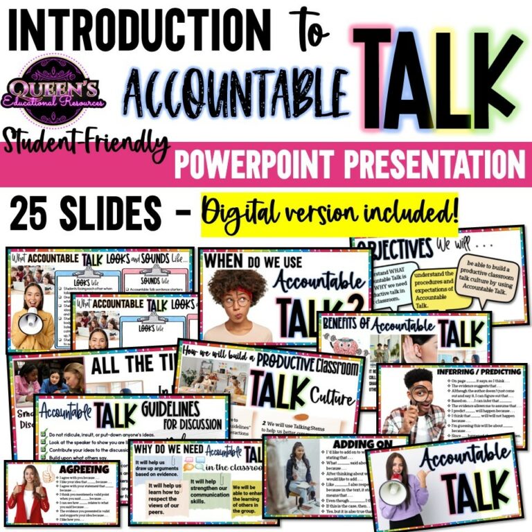 Accountable Talk Bundle, Conversation and Discussion Skills Bundle ...