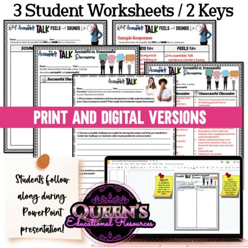 Accountable Talk Bundle, Conversation and Discussion Skills Bundle ...