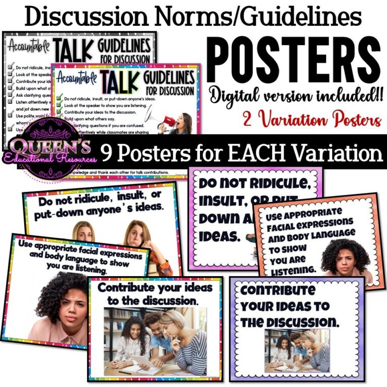Accountable Talk Bundle, Conversation and Discussion Skills Bundle ...