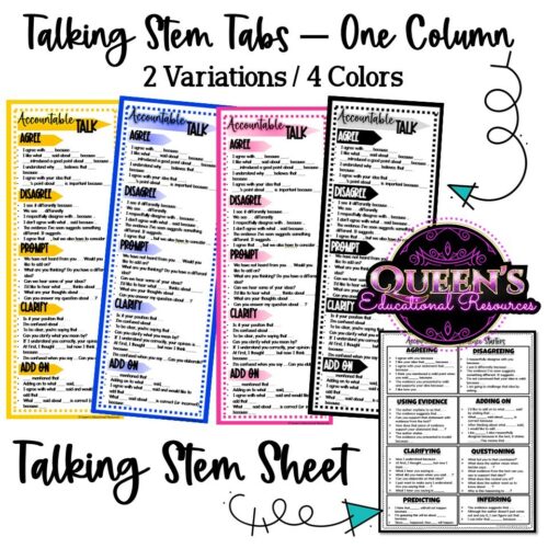 Accountable Talk Bundle, Conversation and Discussion Skills Bundle ...