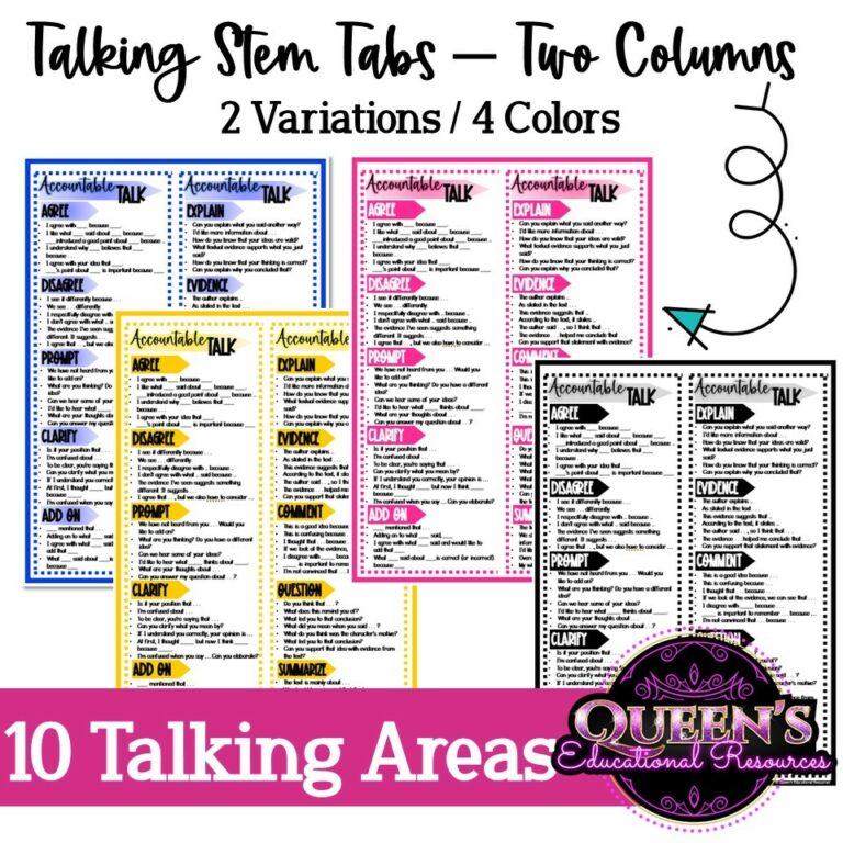 Accountable Talk Bundle, Conversation and Discussion Skills Bundle ...
