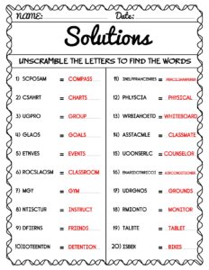 Unscramble the Fun: Back-to-School Word Challenge | Made By Teachers