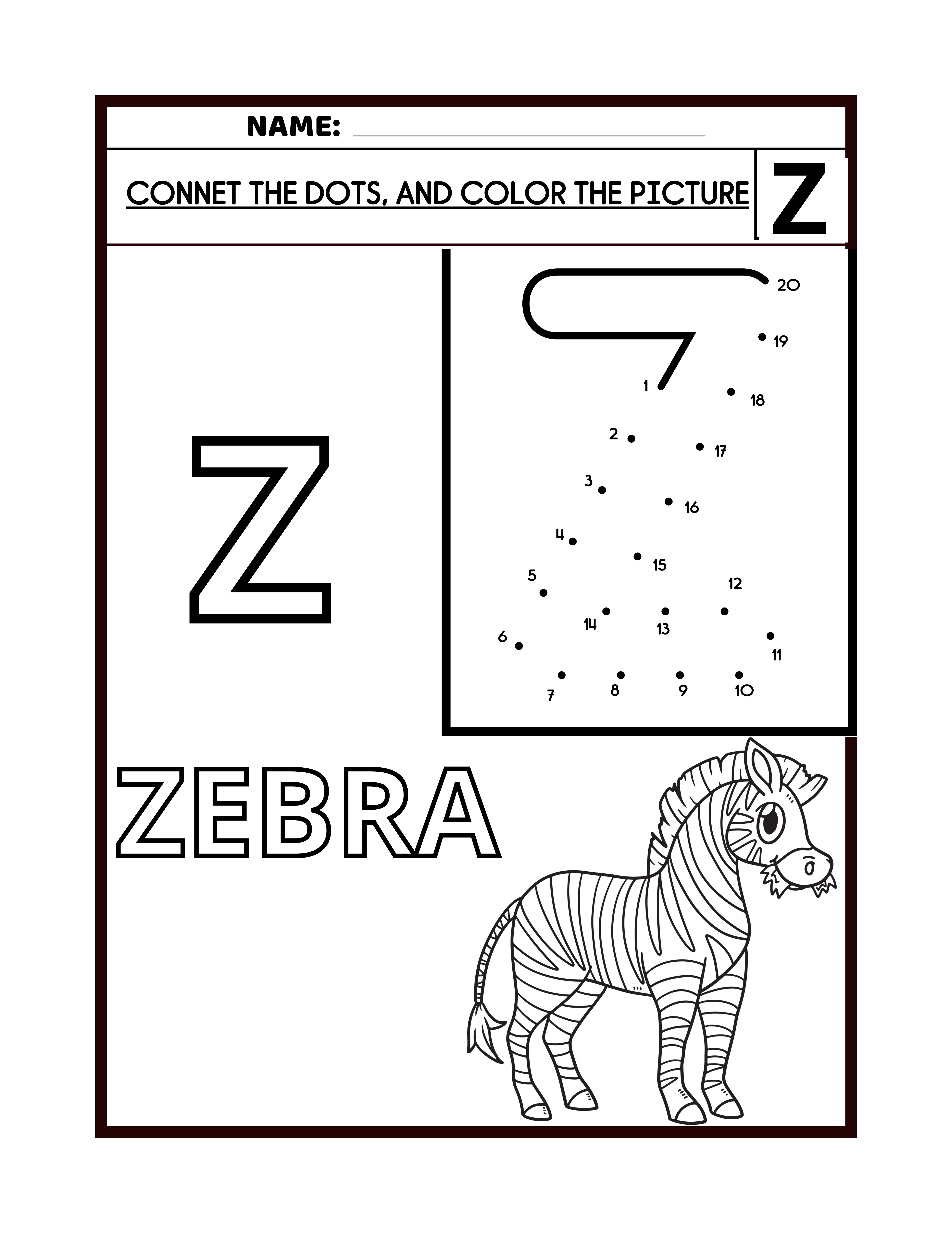 ABCD ALPHABET DOT TO DOT TRACING AND COLORING PAGES | Made By Teachers