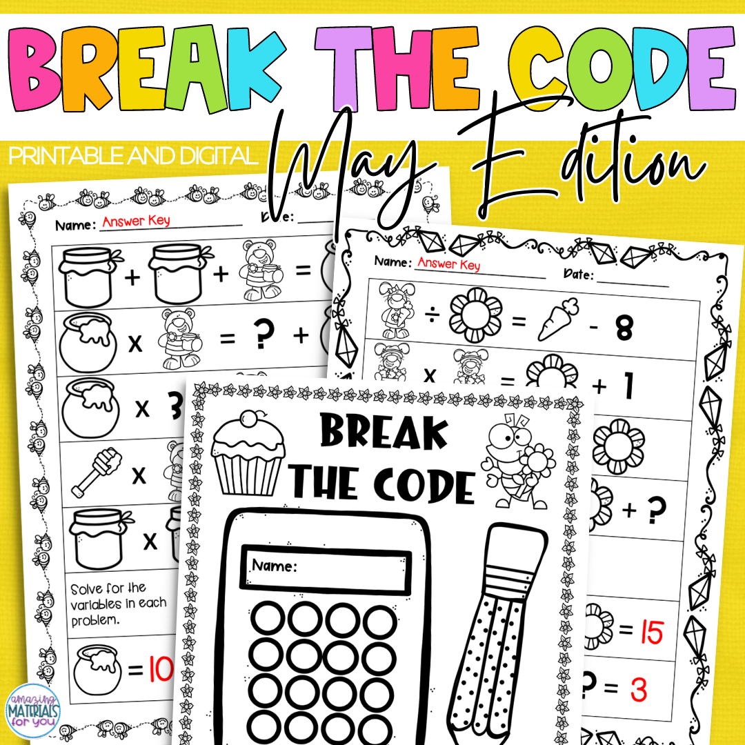 Break the Code | May | Made By Teachers