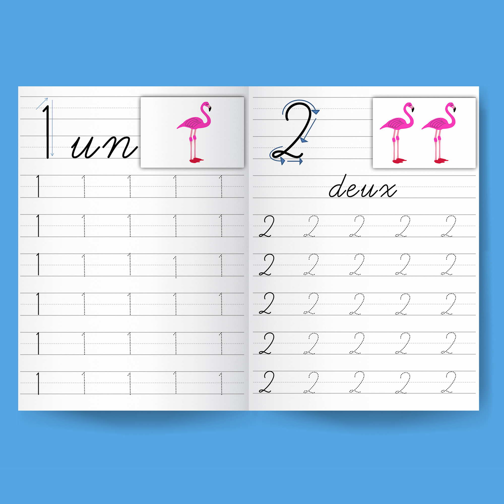 Traçage Des Chiffres Apprendre à tracer et écrire les chiffres de 1 à ...