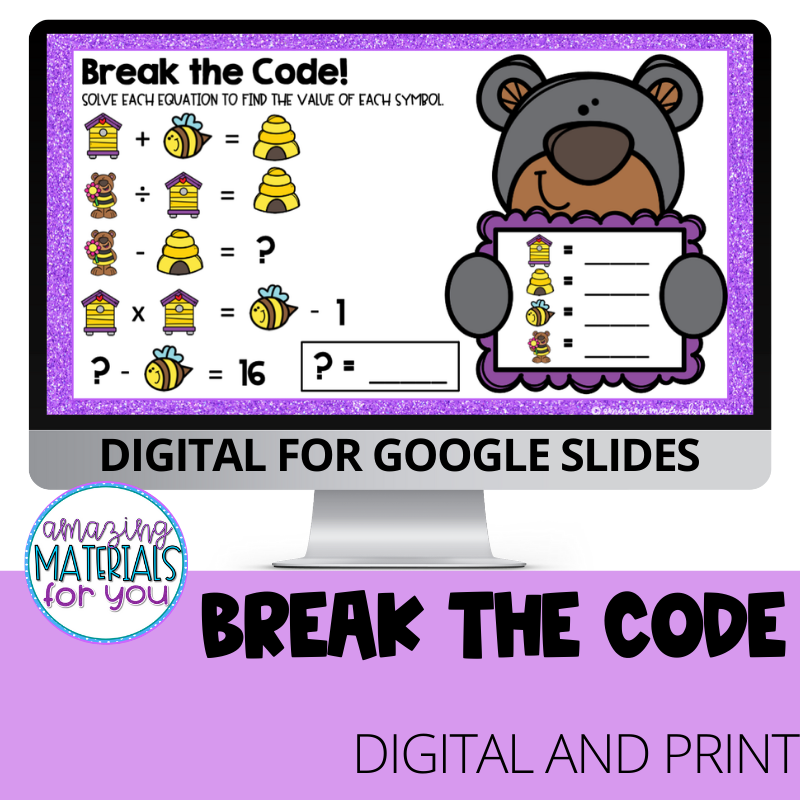 Break the Code | April | Made By Teachers