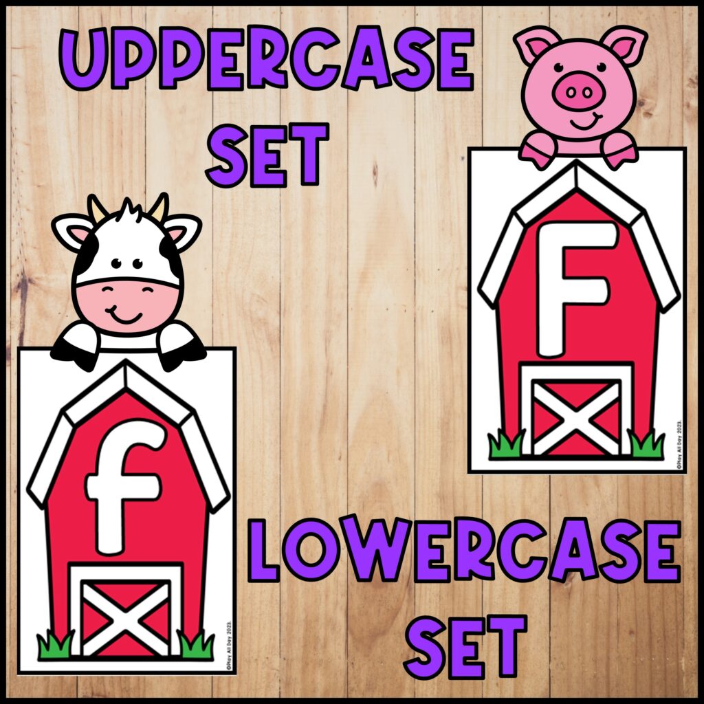 Farm Alphabet Flashcards | Letter Recognition Flash Cards | Made By ...
