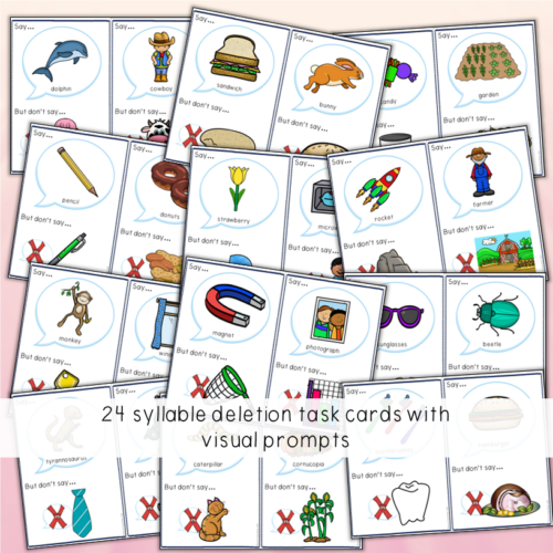Deleting Syllables Activities and Games for Phonological Awareness ...