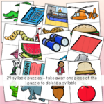 Deleting Syllables Activities and Games for Phonological Awareness ...