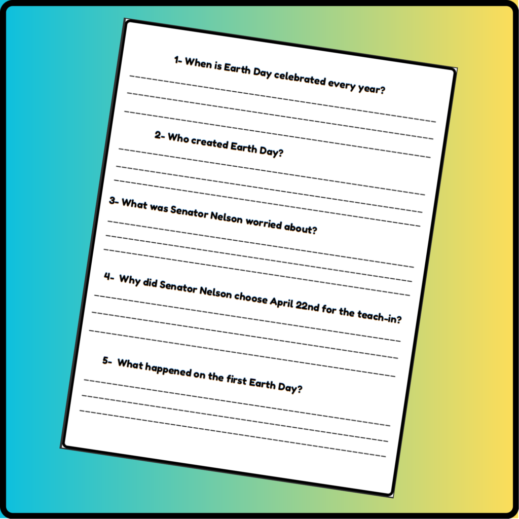 Earth Day Reading Comprehension Passages | Made By Teachers