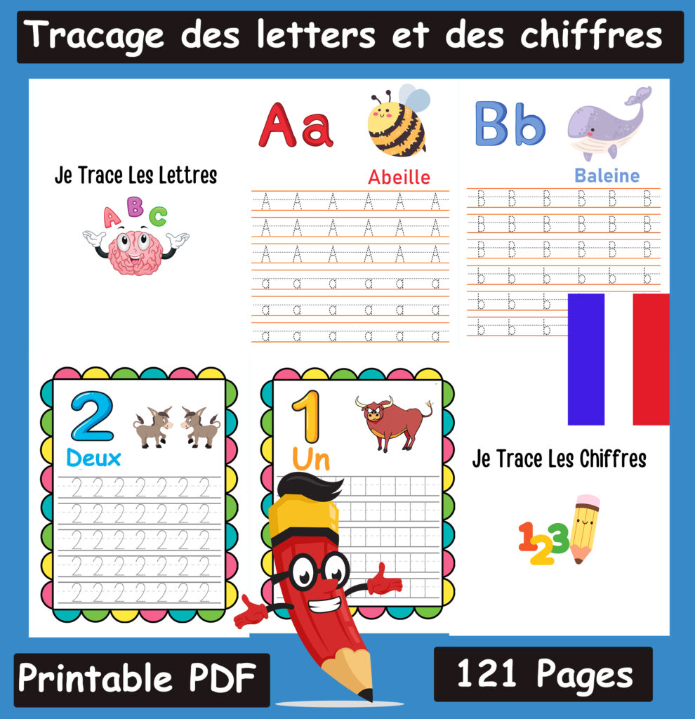 Tracer Les Chiffres et Les Lettres : French Alphabets And Numbers ...