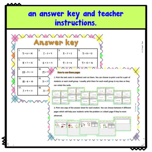 Write and solve problem situations - Start unknown | Made By Teachers