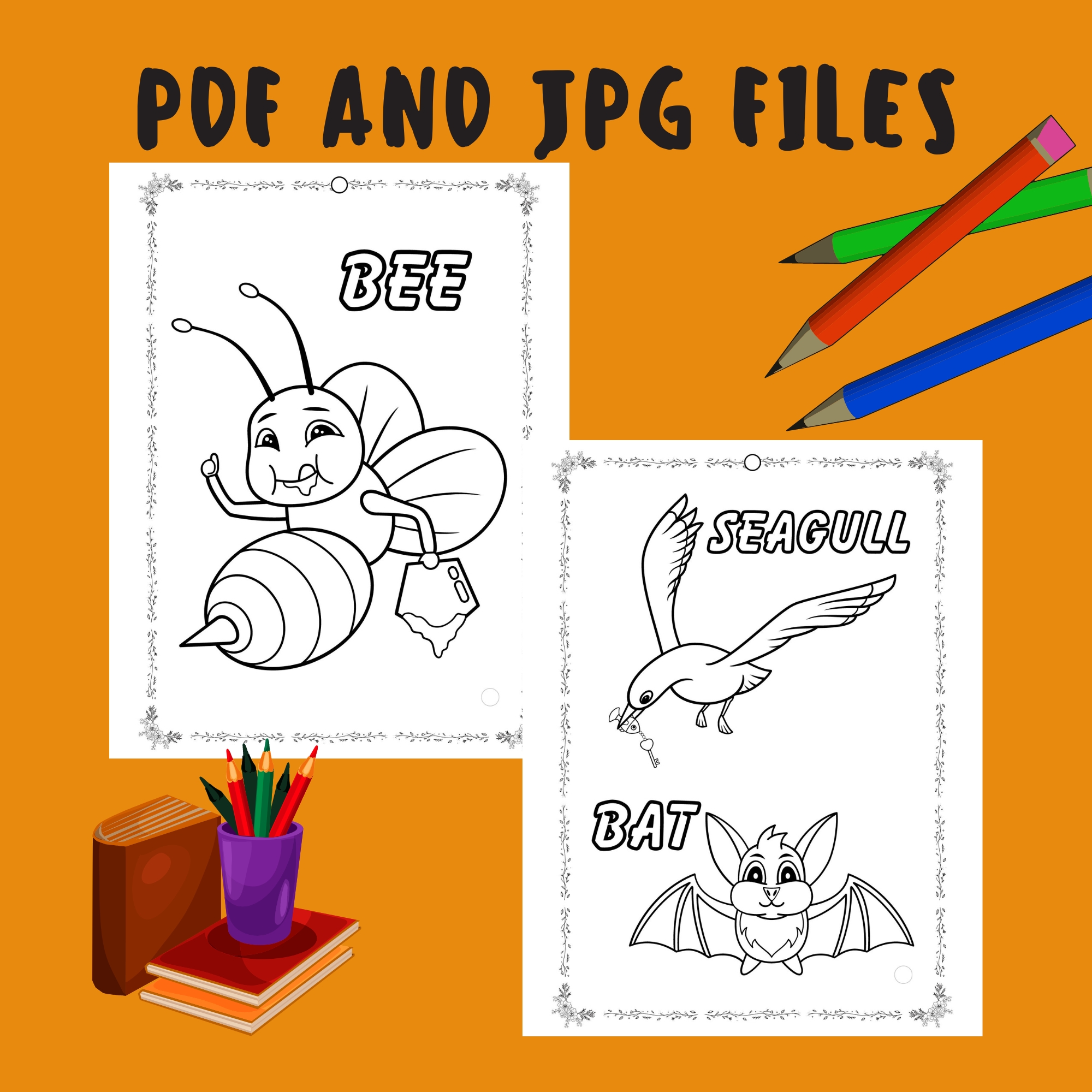 Flying Animals Coloring Pages Activity | Made By Teachers