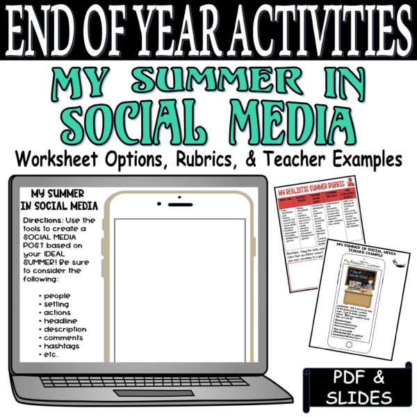 Fun End of the Year Digital Activities Middle High School | Made By ...