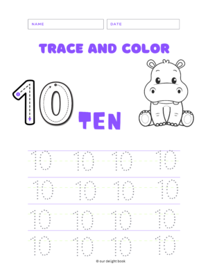 Number tracing worksheets for toddlers | Made By Teachers