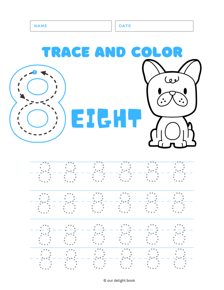 Number tracing worksheets for toddlers | Made By Teachers