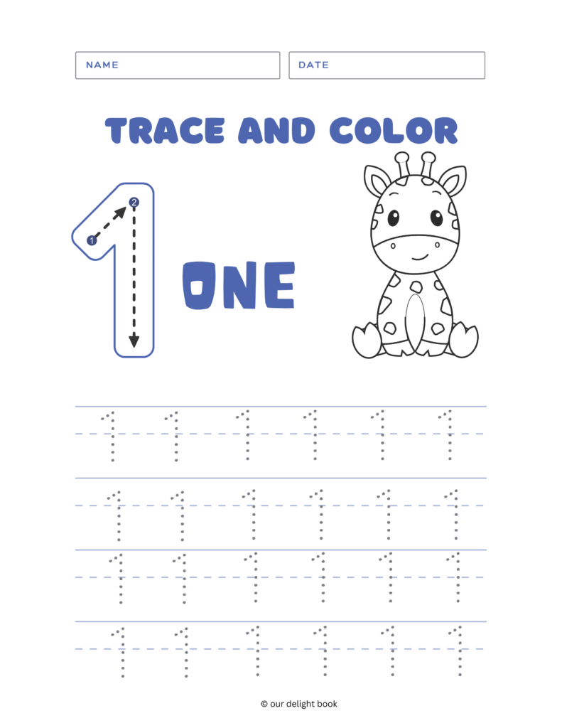 Number tracing worksheets for toddlers | Made By Teachers