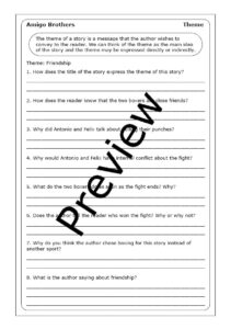 Piri Thomas "Amigo Brothers" worksheets | Made By Teachers